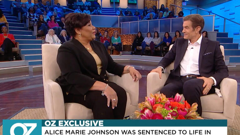 Dr. Oz Interviews Alice Marie Johnson
